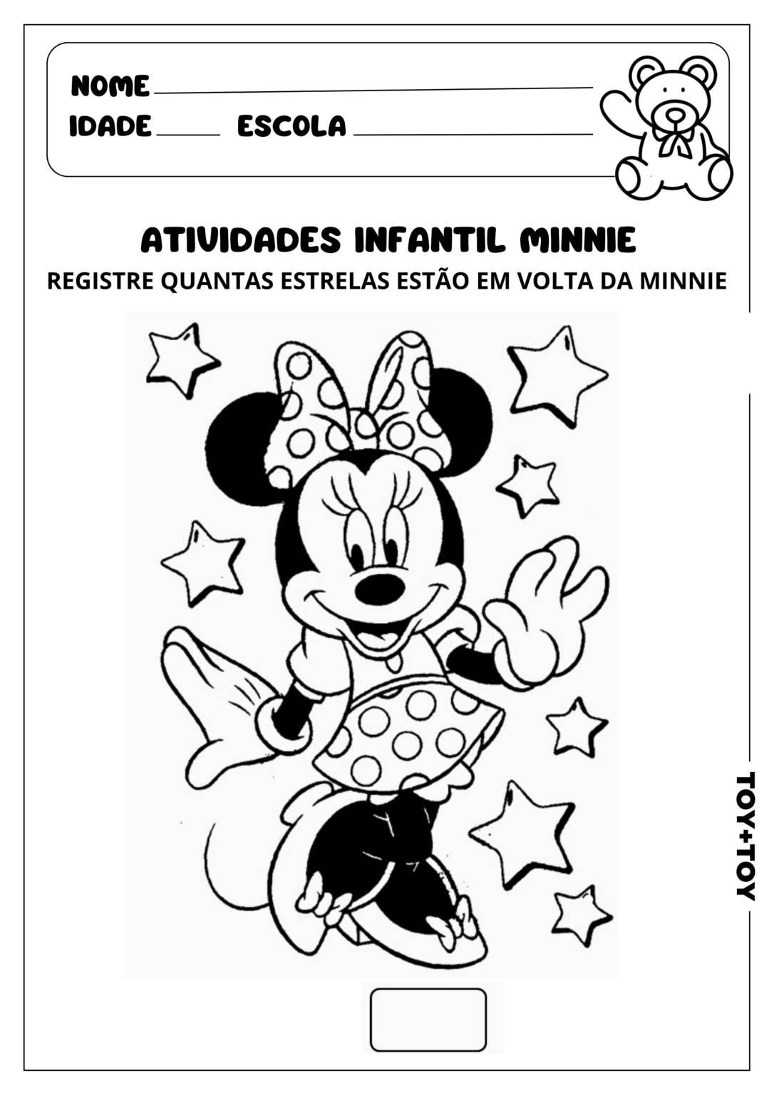 Atividades Infantil Minnie - TOY + TOY
