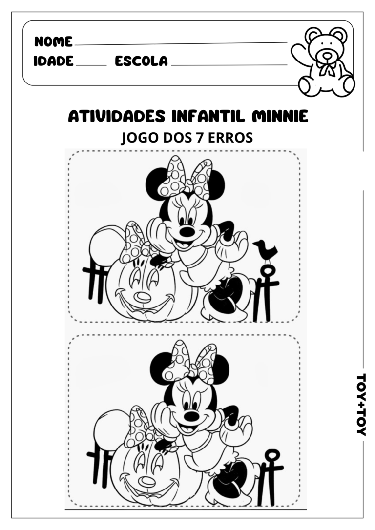 Atividades Infantil Minnie - TOY + TOY