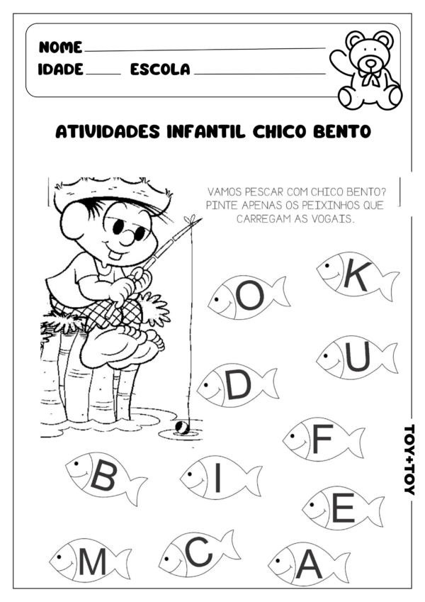 Atividades Infantil Chico Bento - TOY + TOY